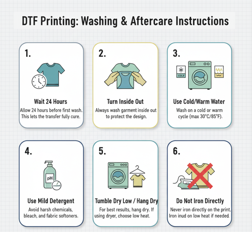 1 DTF Washing Instructions:Care Tips for Long-Lasting Prints