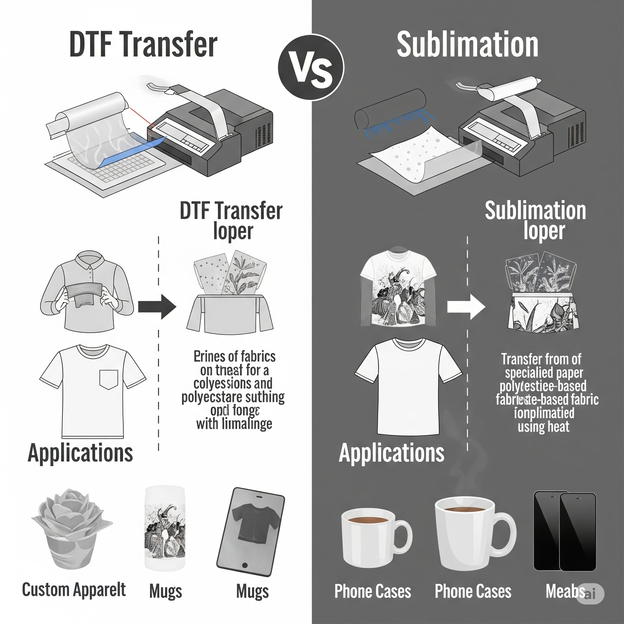 DTF Transfer vs Sublimation – Which is Better for Printing?